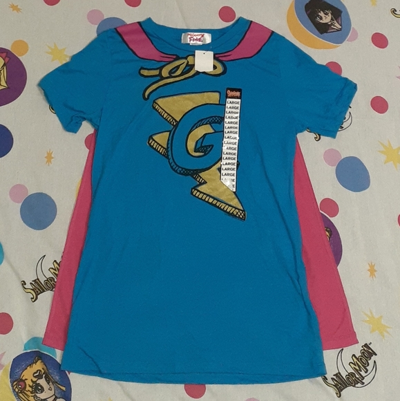 Sesame Street | Tops | New 21 Sesame Street Super Grover Pink Cape ...